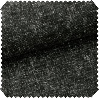 Novely WESSELN - Extravaganter Möbelstoff mit Netzmuster - Robuster Velours Polsterstoff - Pflegeleichte Meterware 1lfm (11 Schwarz)