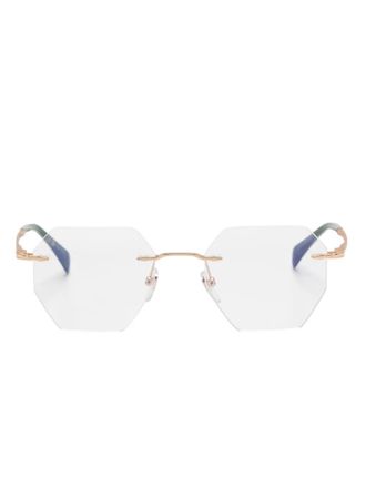Eyewear by David Beckham lunettes de vue &agrave; monture ronde - Or