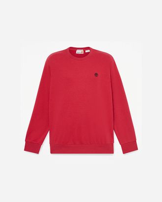 Timberland Oyster River Sweatshirt mit Rundhalsausschnitt f&uuml;r Herren in Rot, Herren, Rot, Gr&ouml;&szlig;e