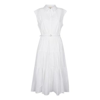 Michael Kors Poplin Hemdblusenkleid - - Dresses - Damen - Wei&szlig; - M