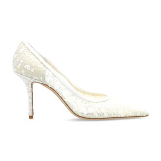 Jimmy Choo London Femme, Chaussures, Blanc, Taille: 40 EU Love 85 Escarpins