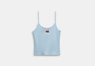 Coach Cherry Pointelle-Tanktop