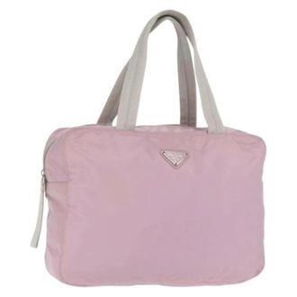 Prada Pre-owned Nylon Handbag - - Pre-owned - Damen - Rosa - ONE SIZE