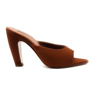 Gia Borghini Femme, Chaussures, Brun, Taille: 37 EU Edmonde Suede Sabot Sandal