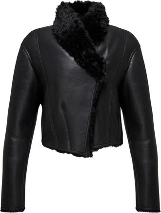 VSP Vsp, Femme, Vestes, Noir, Taille: 36 FR Severina Shearling Jacket