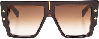 Balmain Quadratische Rahmen-Sonnenbrille - - Accessories - unisex - Braun - ONE SIZE