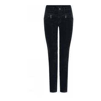 C.Ro Samt Macy Navy Hose mit Rei&szlig;verschlussdetails - - Trousers - Damen - Schwarzk - S