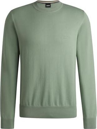 BOSS Hommes Pacas-L Pull en Coton &agrave; Logo brod&eacute;