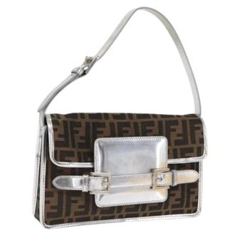 Fendi Pre-owned Zucca Canvas Shoulder Bag - Femme - Pre-owned - Brun - Taille: ONE Size