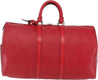 Louis Vuitton unisex, Pre-owned, Rouge, Taille: ONE Size Sac de voyage Keepall Pre-owned