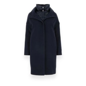 Herno Femme, Manteaux, Bleu, Taille: 36 FR Manteau Double Moderne