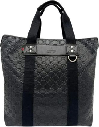 Gucci Sac cabas vintage en cuir Pre-owned - Homme - Pre-owned - Noir - Taille: ONE Size