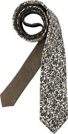 Olymp Herren Krawatte grün Gemustert