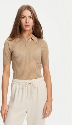 Marella Poloshirt Torbole 2513361145 Beige Slim Fit