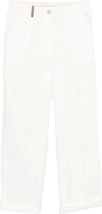 PESERICO Femme, Pantalons, Blanc, Taille: 40 FR Pantalon Pliss&eacute;