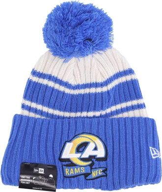 New Era Los Angeles Rams Pom Pom M&uuml;tze - - Accessories - Herren - Blau - ONE SIZE