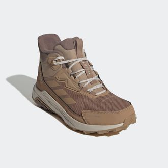 ADIDAS TERREX Winterstiefel ADIDAS TERREX TERREX ANYLANDER CLIMAWARM+, Damen, Gr. 40,5, cardboard, cardboard, earth strata, Synthetik, Textil, Schuhe Winterstiefel,