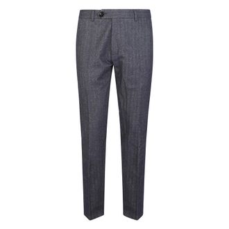 PMDS Premium Mood Denim Superior Pmds, Homme, Pantalons, Bleu, Taille: W36 Pantalon &agrave; rayures imprim&eacute;es en m&eacute;lange de laine