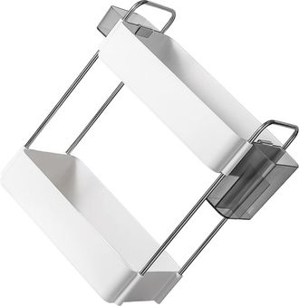 BESPORTBLE Doppelst&ouml;ckiges Badezimmer Organizer Regal aus Stabilem Sicherem Material Platzsparend f&uuml;r Kosmetik Gew&uuml;rze und Alltagsgegenst&auml;nde Vielseitig Verwendb