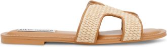 Steve Madden Femme, Chaussures, Beige, Taille: 39 EU Sandale en Rafia Naturel