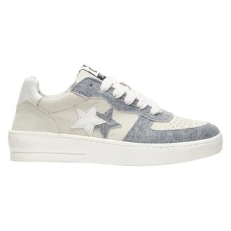 2Star 2Star, Homme, Chaussures, Blanc, Taille: 39 EU Baskets Padel en Denim et Blanc