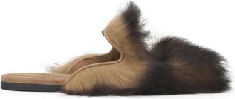 Dolce & Gabbana Femme, Chaussures, Brun, Taille: 35 EU Chaussons pour femmes en peau de mouton et daim