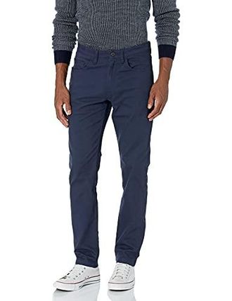 Amazon Essentials Pantalon Chino Stretch Confortable &agrave; 5 Poches Coupe Ajust&eacute;e (D&eacute;j&agrave; Goodthreads) Homme, Bleu Marine, 40W / 36L