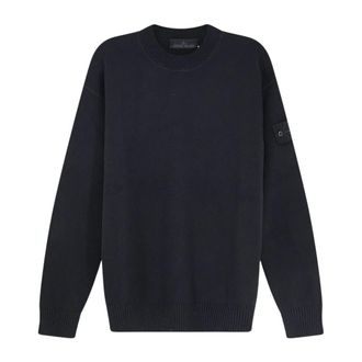 Stone Island Rundhals-Pullover - - Knitwear - Herren - Schwarzk - M