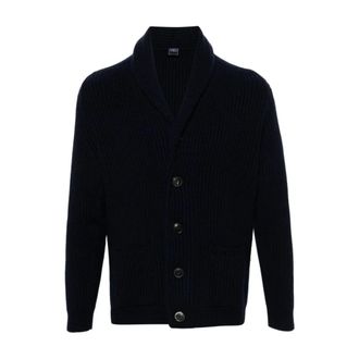 Fedeli Terminillo ML Blue Cardigan - - Knitwear - Herren - Blau - XL