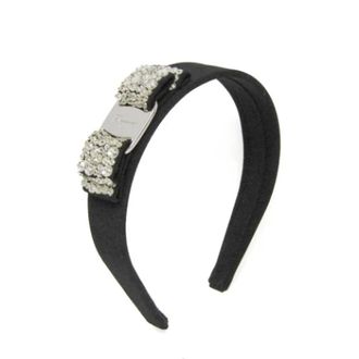 Ferragamo Pre-owned Coton accessoires-cheveux - Femme - Pre-owned - Noir - Taille: ONE Size