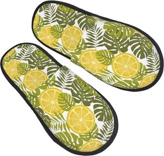 Generic Chaussons Femme Homme Agrumes Et Feuilles Chausson Hommes Confort Doux Pantoufles DExt&eacute;rieur, Pour Femmes, Int&eacute;rieur Ext&eacute;rieur, Hommes, M