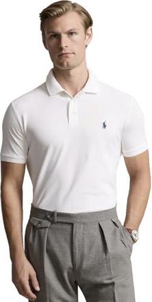 Ralph Lauren Polo piqué élastique Slim Fit, blanc, XL