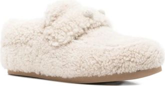Fabiana Filippi Womens Shearling Button Loafers Aw25 W