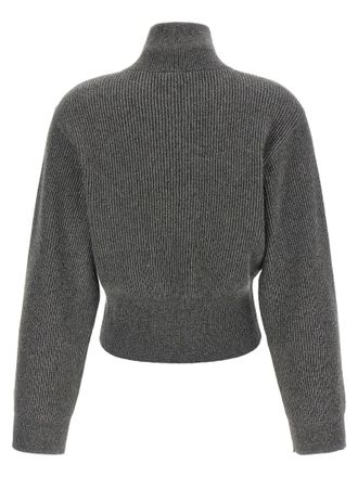 Brunello Cucinelli Ribbed Cashmere Cardigan - Gray