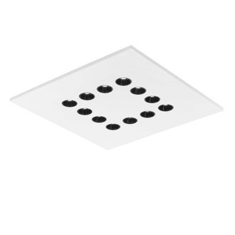 Luce-Ambiente-Design Led Xico ceiling light in Paintable White Plaster 6x3w With Cct 50x50 Cm