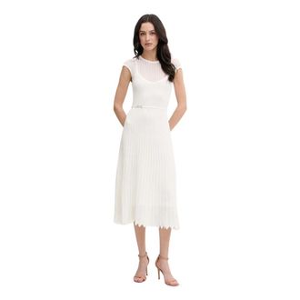 Karl Lagerfeld Ausgestelltes Midikleid - - Dresses - Damen - Wei&szlig; - XS