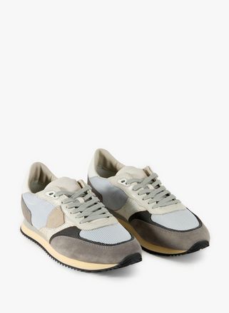 Philippe Model Baskets Blville en cuir et coton m&eacute;lang&eacute;s