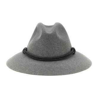 Brunello Cucinelli Filzhut mit Monili-Band - - Accessories - Damen - Grau - M
