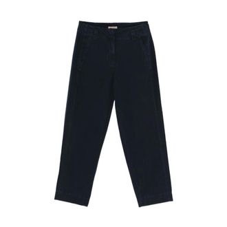 Woolrich Femme, Pantalons, Bleu, Taille: W28 Cropped Pantalons