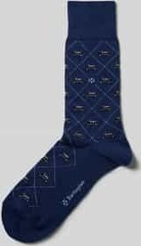 Burlington Socken mit Label-Print