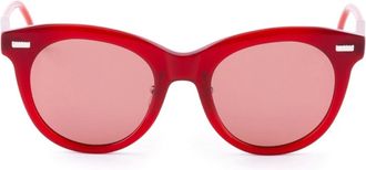 Thom Browne Femme, Accessoires, Rouge, Taille: ONE Size Lunettes de soleil oeil-de-chat en ac&eacute;tate
