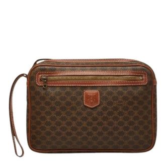 Celine Pre-owned Macadam PVC Clutch Bag - - Pre-owned - Damen - Braun - ONE SIZE