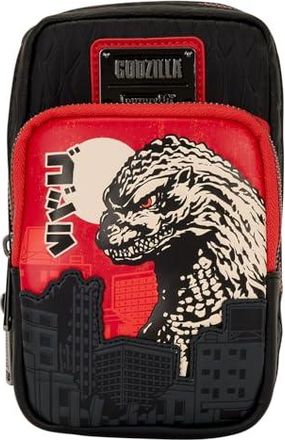 Loungefly Godzilla Sac &agrave; bandouli&egrave;re pour t&eacute;l&eacute;phone portable avec porte-monnaie