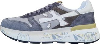 Premiata Chaussures Homme Baskets Suède Tissu Mick_7713 Gris-Beige, Gris beige, 42 EU