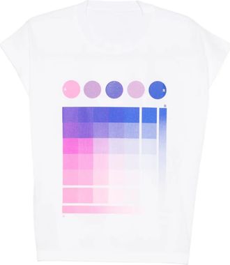 Pleats Please Issey Miyake t-shirt à imprimé graphique - Blanc