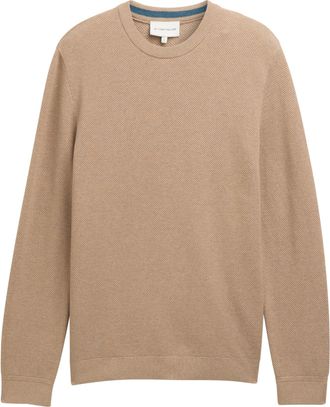 Tom Tailor Herren 1045899 Pullover, 31089-Hazel Brown Melange, XL