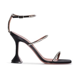 Amina Muaddi Damen, Schuhe, Schwarzk, 39 EUGr&ouml;&szlig;e
