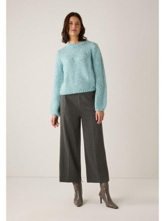 More & More Rundhalspullover kuschelig warmer Boucl&eacute;-Pullover