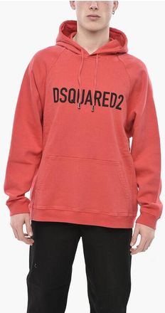 Dsquared2 Solid-Color Hoodie HERCA FIT with Embossed Logo size L