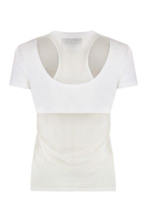 Versace Jeans Couture Sequin-Embellished Logo Print T-Shirt - White